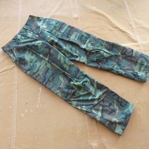 29 X 28 60s US Army ERDL Green Leaf Camouflage Combat Cargo Pants / 100 ...
