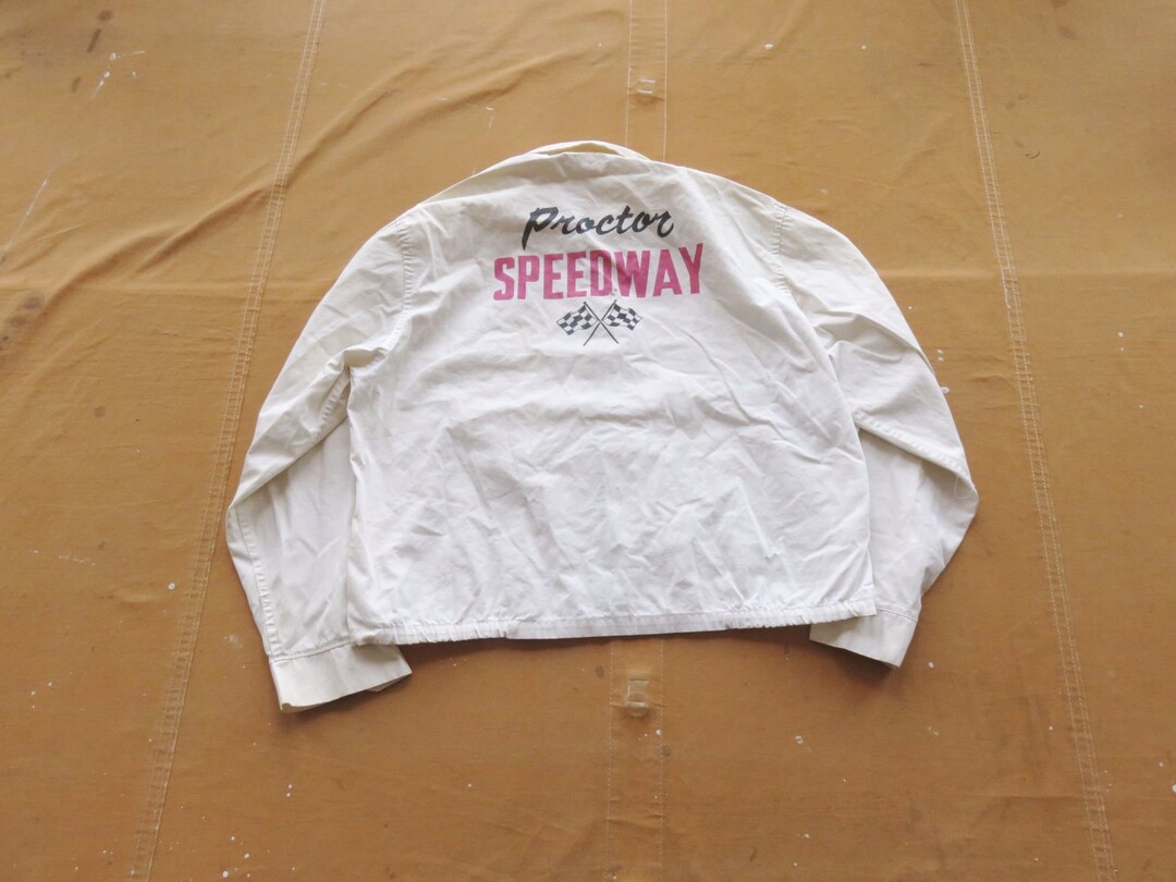 Medium 60s Proctor Speedway Jacket / Cotton Windbreaker 1960s Drag ...