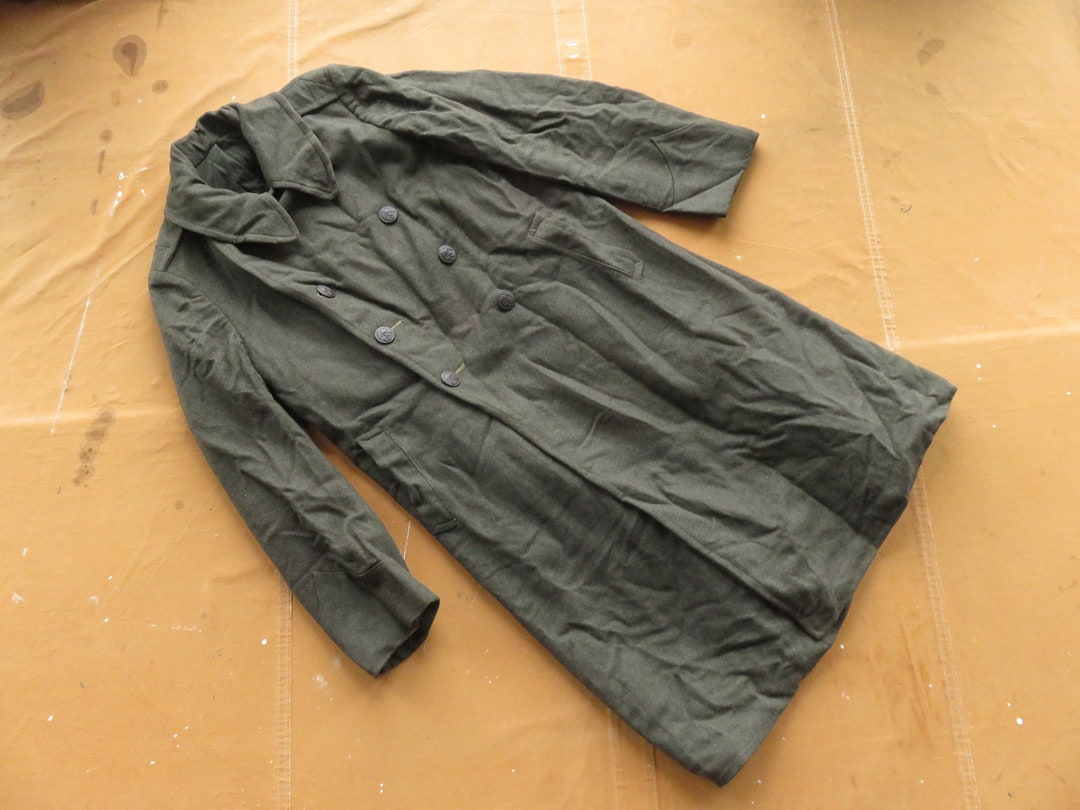 Small / Medium 40s US Marine Corps Wool Overcoat / USMC 1940s WW2 WWII ...