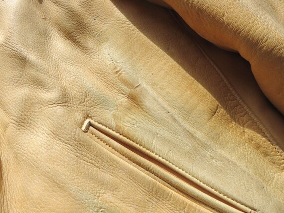 Medium 70s Buckskin Leather Fringe Jacket / Uber Owat… - Gem