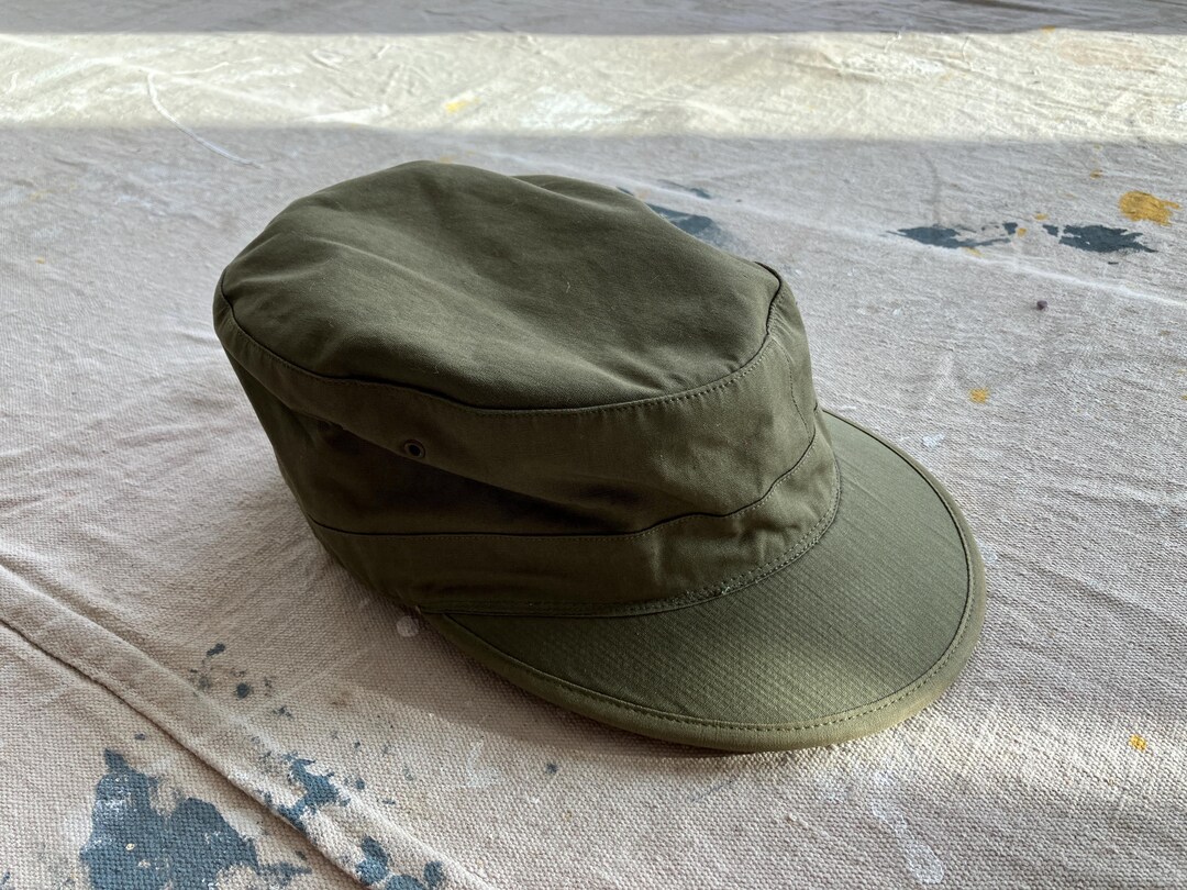 Size 7 1/4 40s US Army Field Cap / Cotton OD With Visor 1940s Near Mint ...