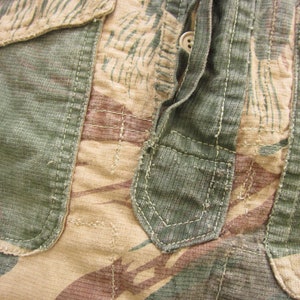 Small / Medium 70s Pakistani Military Cotton Camouflage Jacket ...