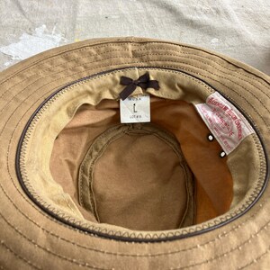 Small / Medium Filson Tincloth Packer Hat / Sun Hat Waxed Oiled Canvas ...