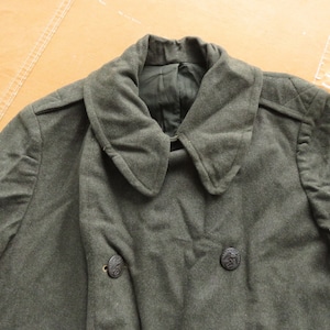 Small / Medium 40s US Marine Corps Wool Overcoat / USMC 1940s WW2 WWII ...