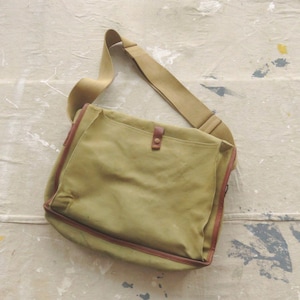 Vintage 90s Brady Canvas & Leather Fly Fishing Bag / Creel Shoulder ...