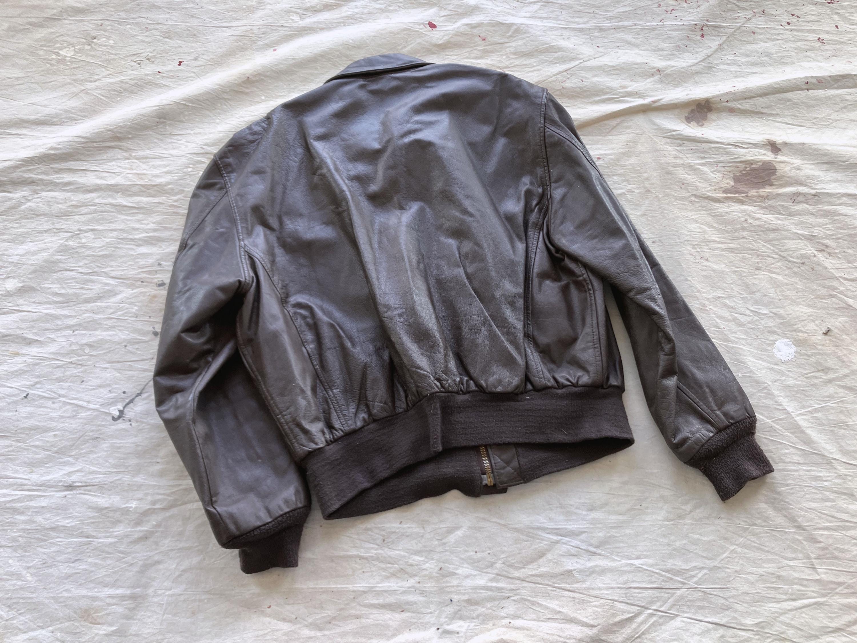 XL / Size 46 80s / 90s Cooper A2 Style Leather Flight Jacket / Army ...