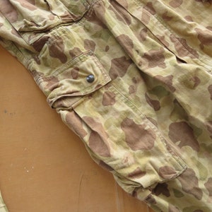 Large 40s US Army Frogskin Camouflage Coveralls / 1940s WW2 WWII ...