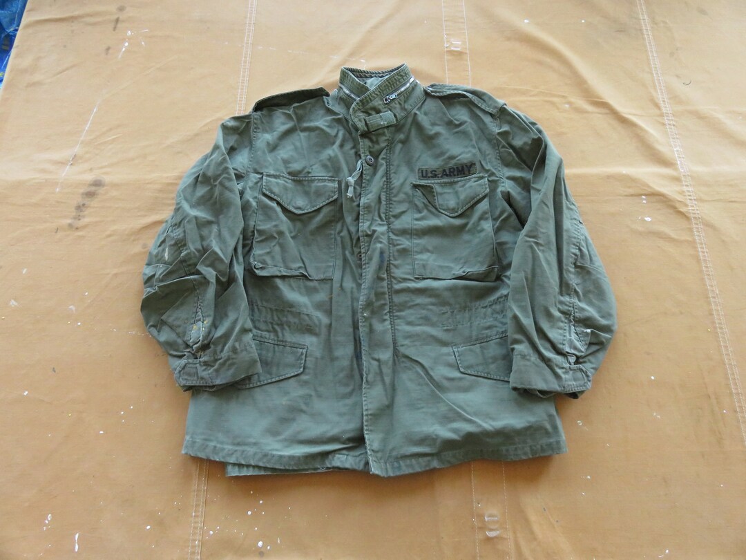 Large 60s US Army M-65 Field Jacket / 1968 Apparel Corps of America ...