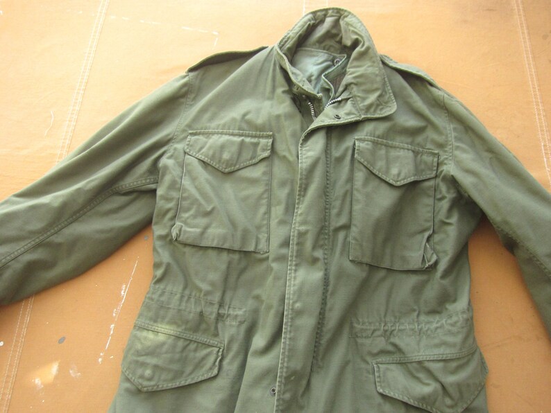 Medium 60s US Army M-65 Field Jacket / 1960s Military Cold - Etsy