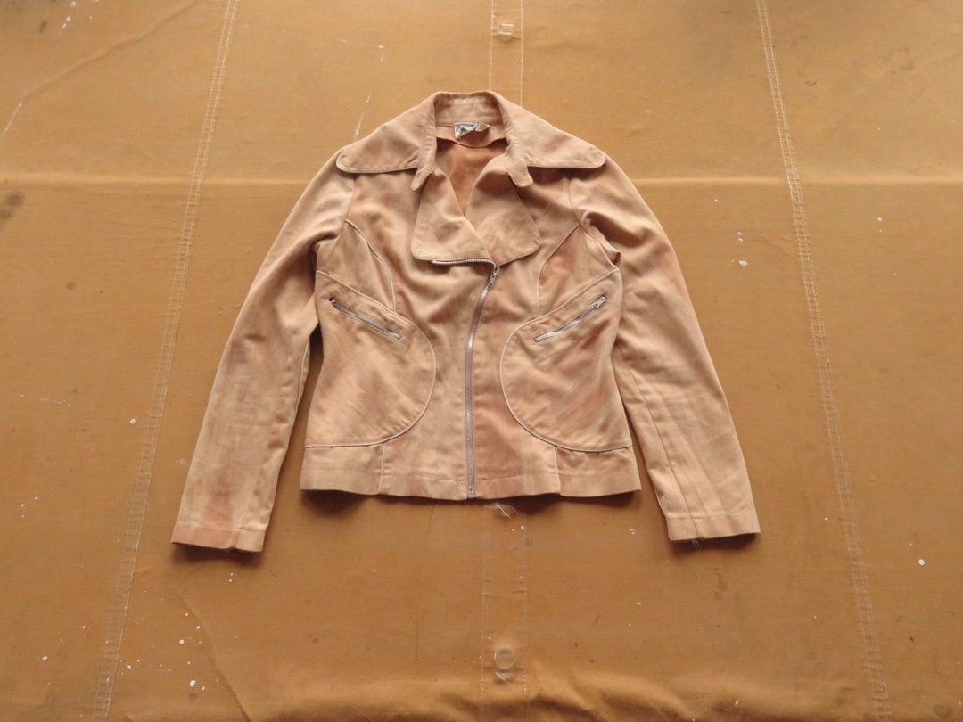 Small / Medium 70s Women's Roncelli Cotton Motorcycle Jacket / 1970s ...