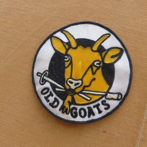 Vintage 60s / 70s Old Goats Chainstitch Patch / Goat Head Hippie Biker ...