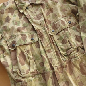 Large 40s US Army Frogskin Camouflage Coveralls / 1940s WW2 WWII ...