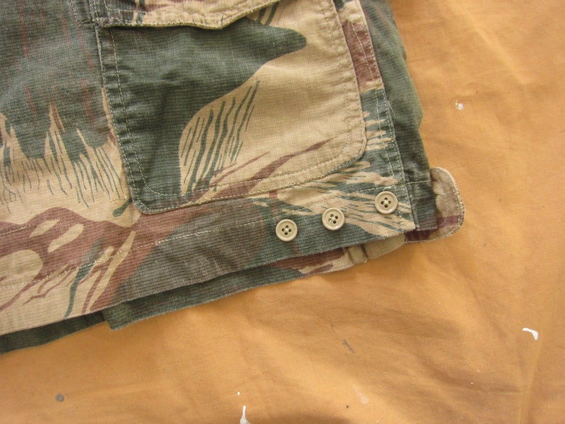 Small / Medium 70s Pakistani Military Cotton Camouflage Jacket / Combat ...