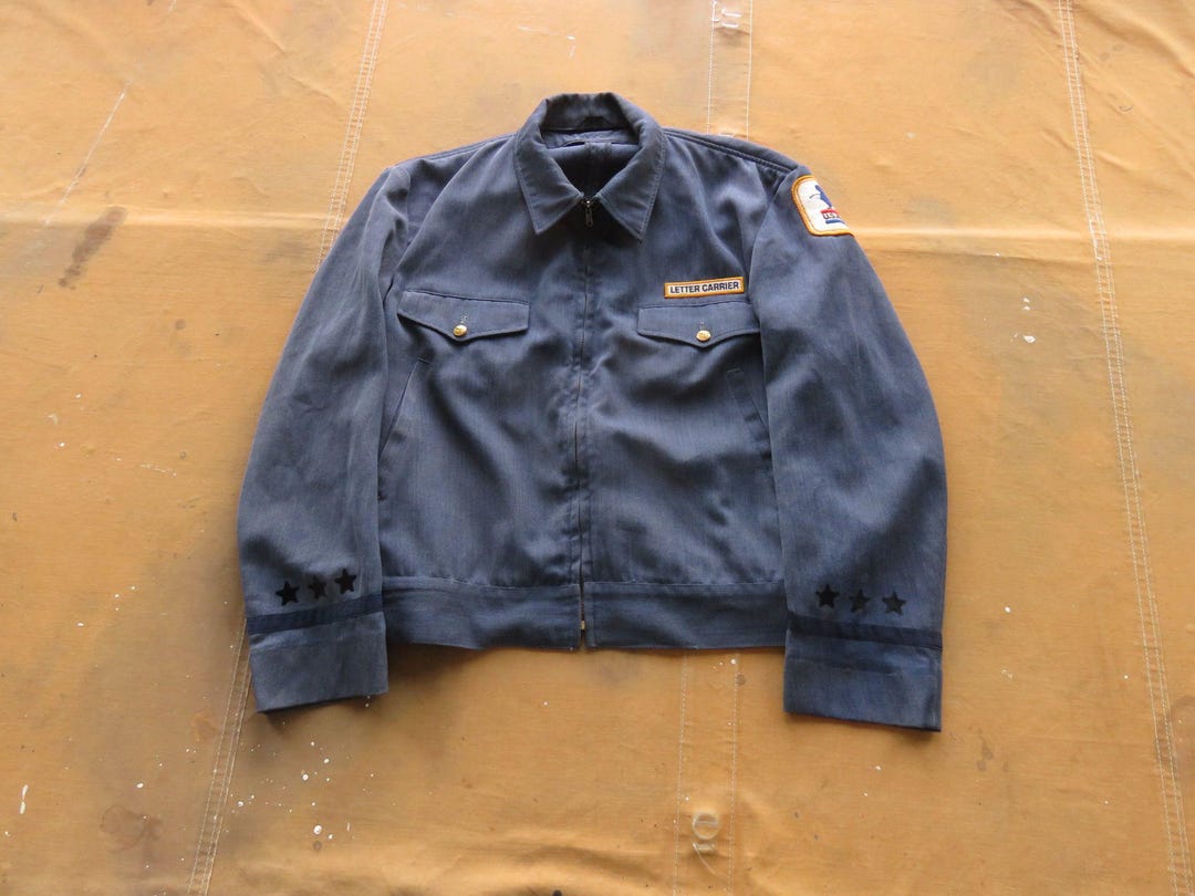 Large 60s Postal Service Jacket / Letter Carriers Coat 1960s Cropped ...