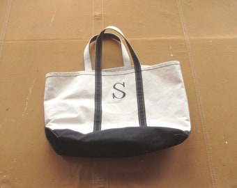 Xl Ll Bean Boat Tote Monogramming - Etsy