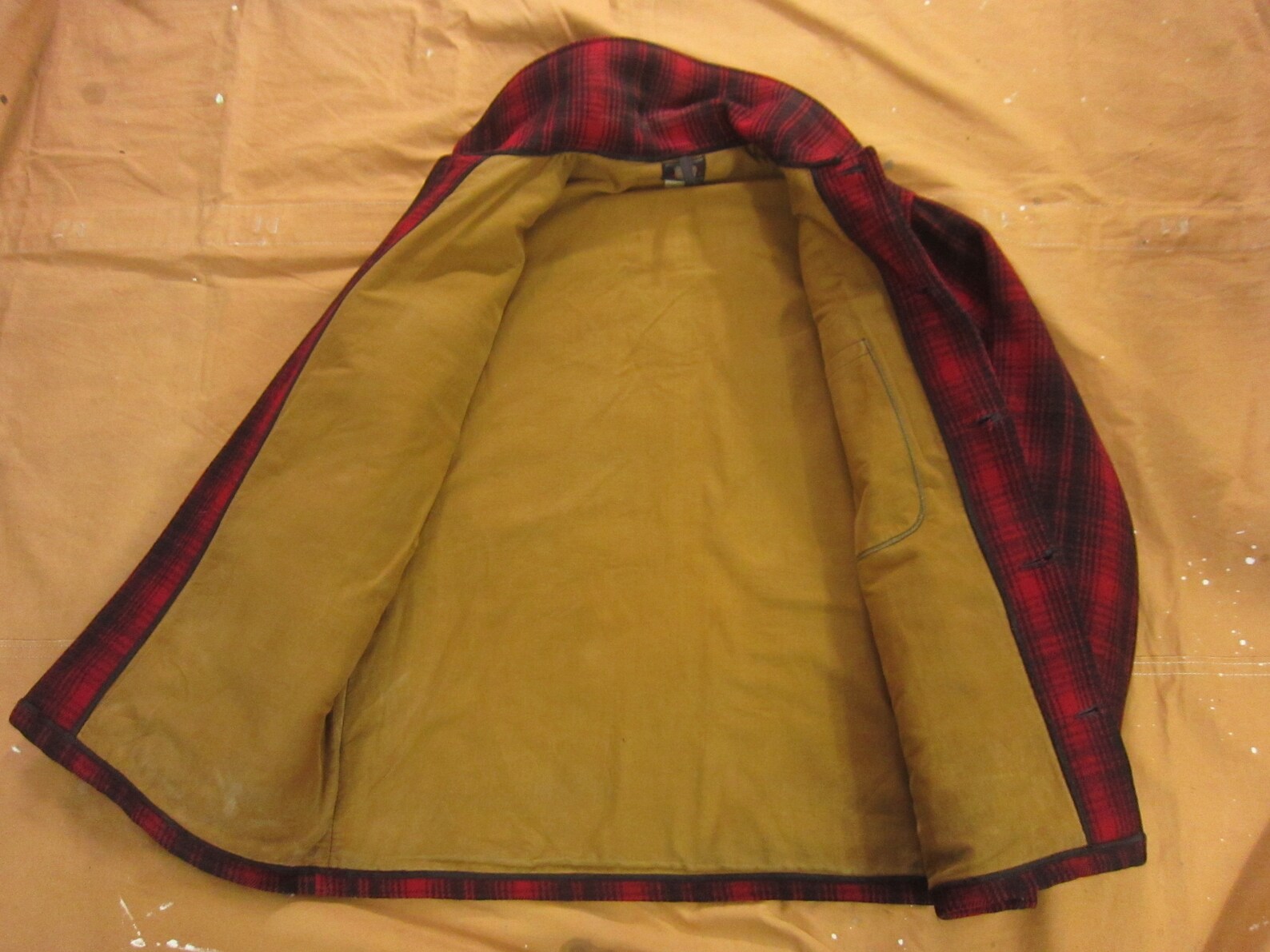 Large 40s Woolrich Buffalo Plaid Hunting Jacket / Cotton - Etsy