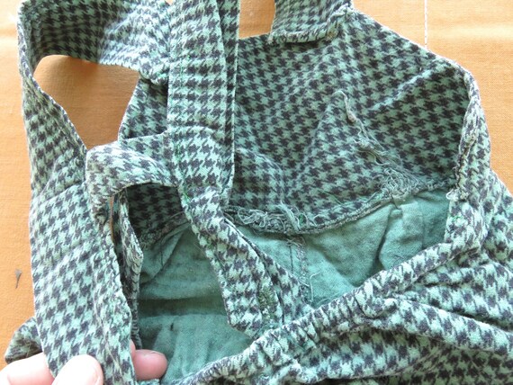 Children's 40s / 50s Flannel Overalls / Homemade Hand… - Gem