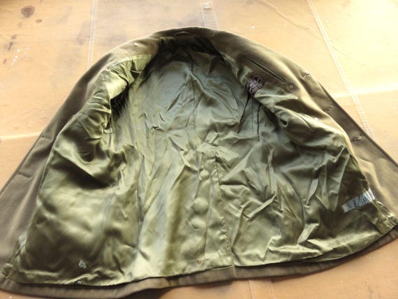 Small 40s US Army Officer's Mackinaw Overcoat / Doubl… - Gem