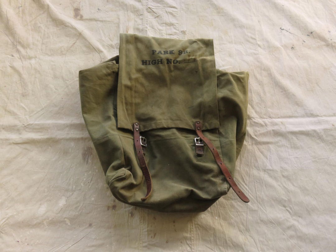 Vintage 40s / 50s Monarch Duluth Food Pack / Heavy Duty Rugged Canvas ...