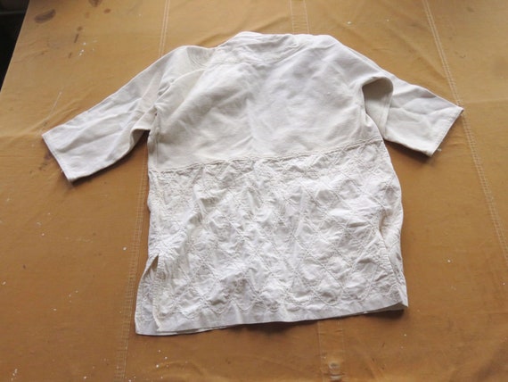 Large 70s / 80s Cotton Judo Robe / Gi Karate Quilted … - Gem