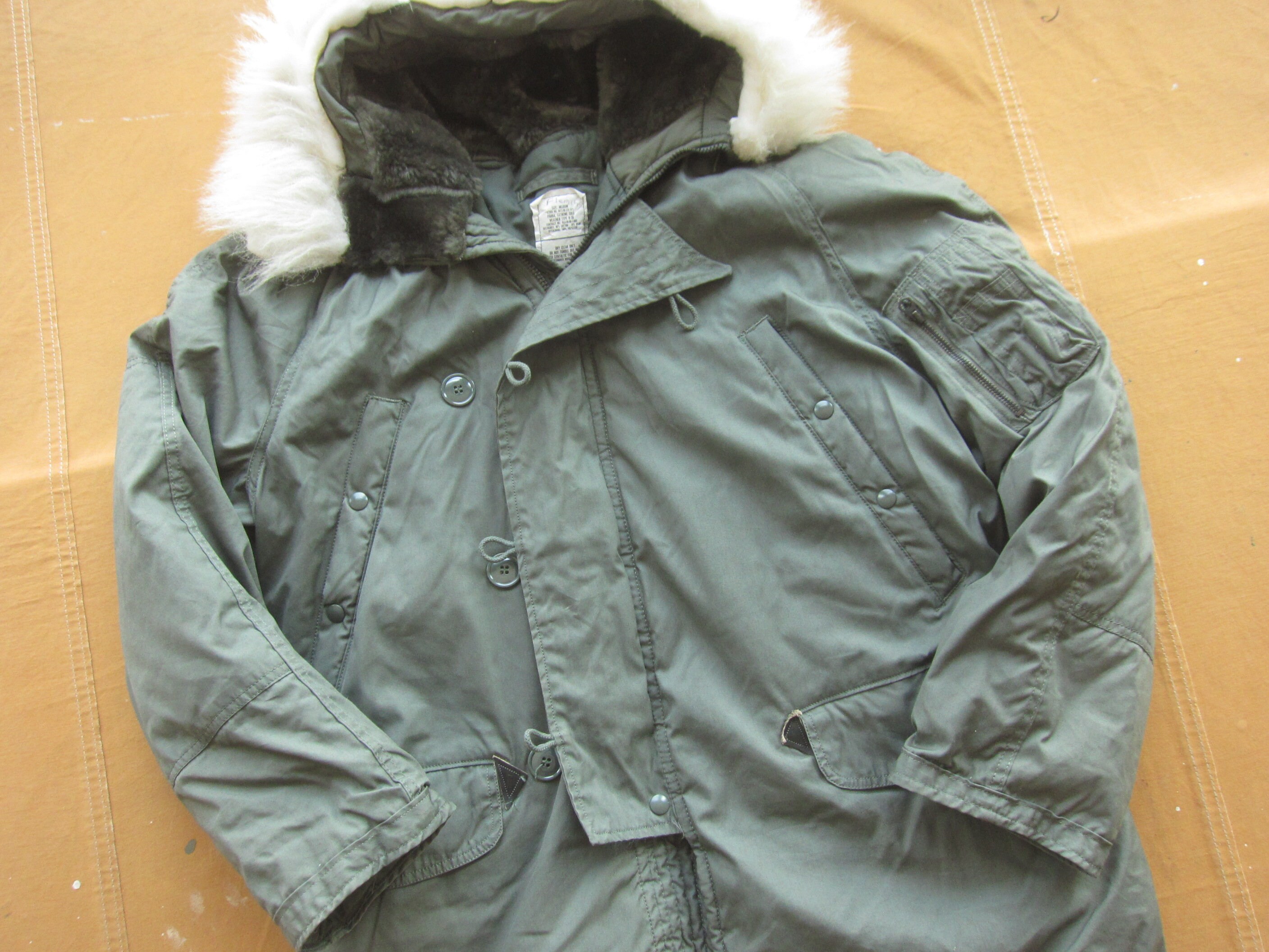 Medium 80s US Air Force N-3B Hooded Parka / Sage Green 1980s - Etsy