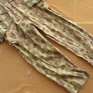 Large 40s US Army Frogskin Camouflage Coveralls / 1940s WW2 WWII ...