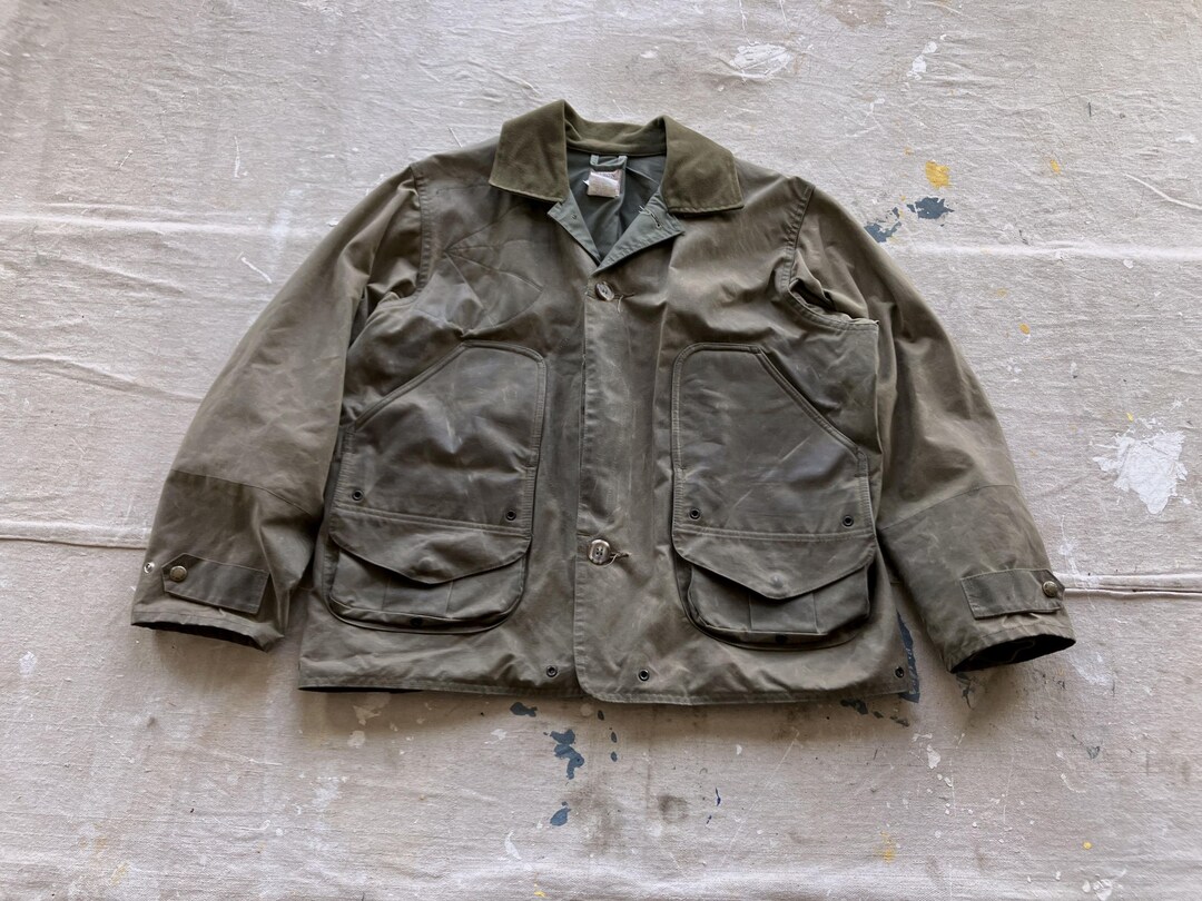 Medium Filson Waxed Cropped Brush Jacket / Cruiser Ranger Canvas Cotton ...