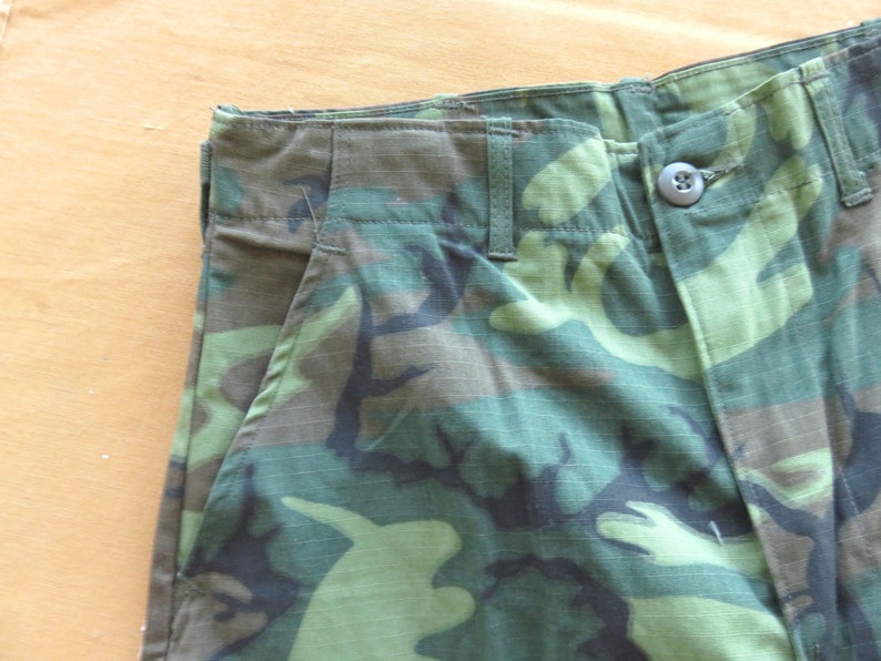 29 X 28 60s US Army ERDL Green Leaf Camouflage Combat Cargo - Etsy