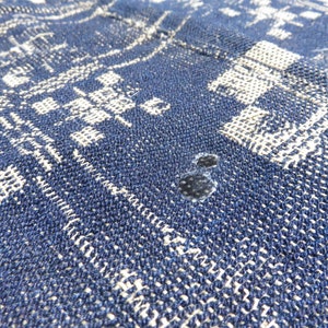Antique Linsey-woolsey Coverlet Blanket / Blue White Hand Woven ...