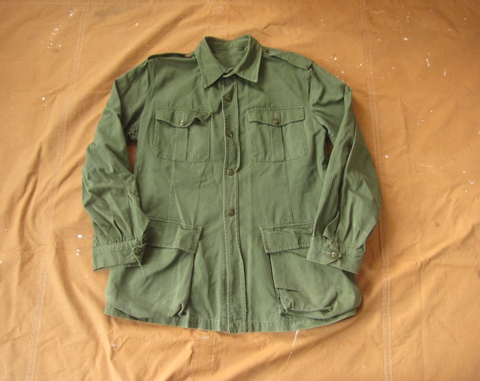 Large 60s British Military Cotton Field Jacket / 1961, England, English ...