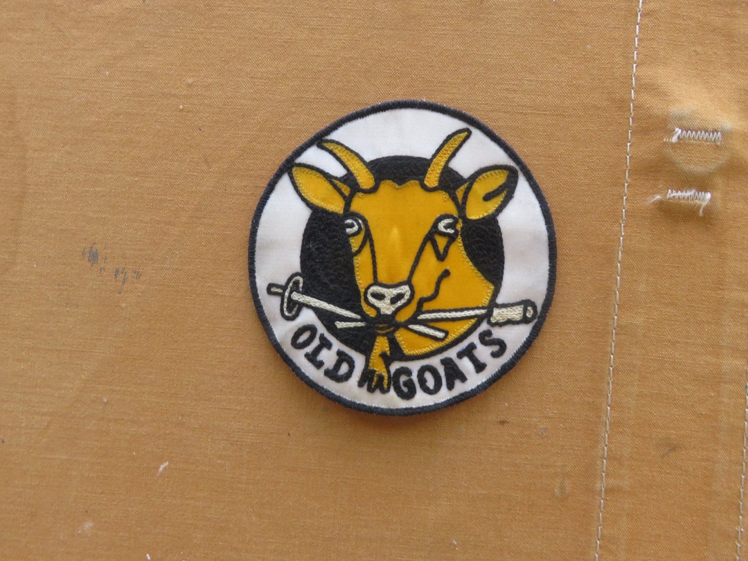 Vintage 60s / 70s Old Goats Chainstitch Patch / Goat Head Hippie Biker ...