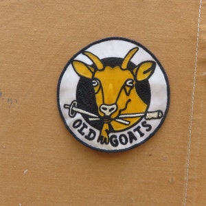 Vintage 60s / 70s Old Goats Chainstitch Patch / Goat Head Hippie Biker ...