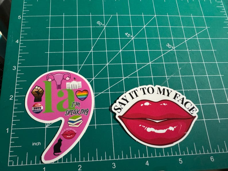 Comma La Vinyl Sticker SET OF 5, I'm Speaking, Vote 2024 Sticker ...