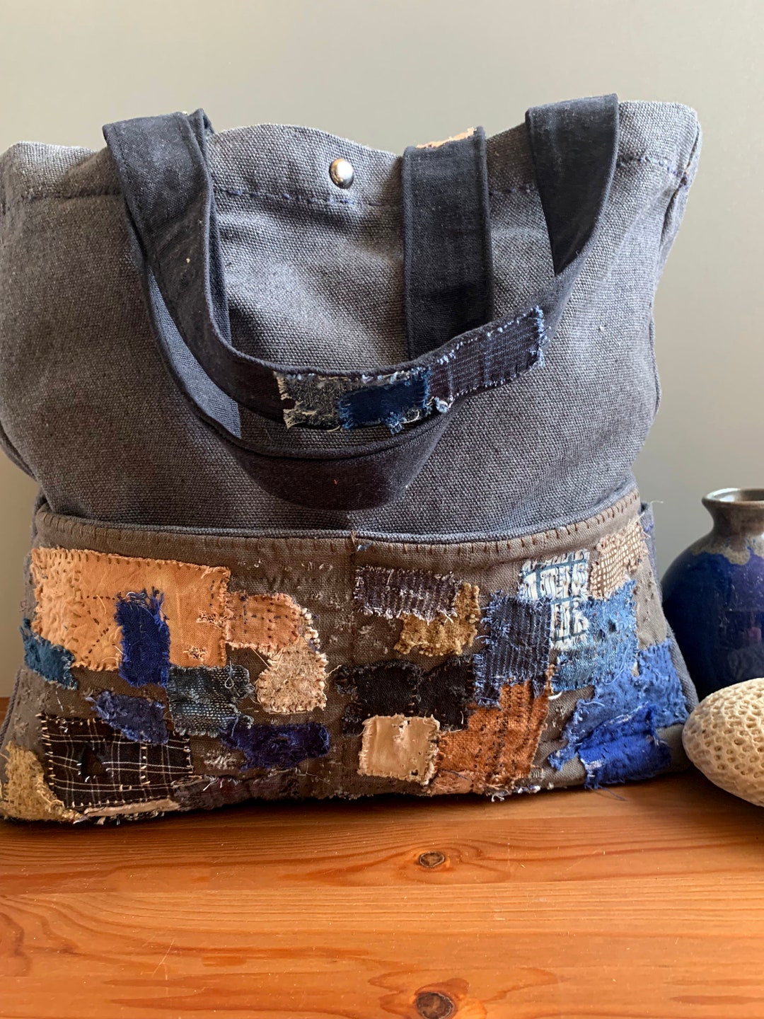 SPACIOUS BORO BAG Handmade Mottainai bag Zero - Etsy.de