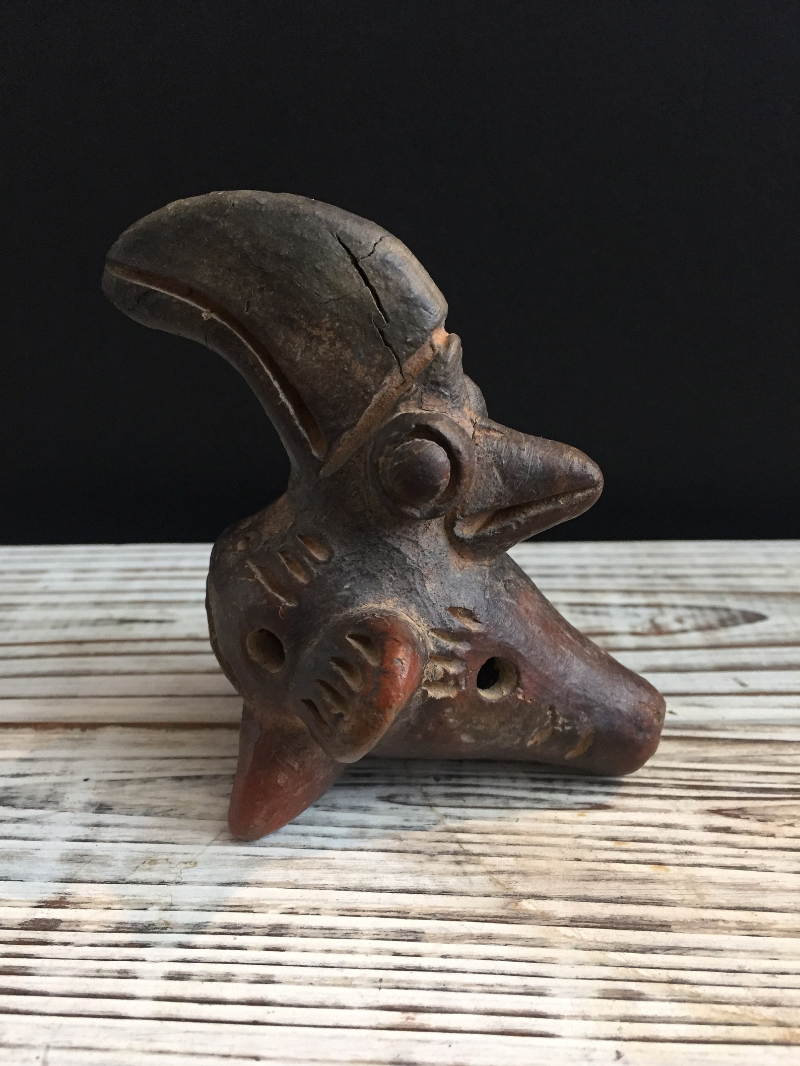 Vintage COLIMA Folk Art Pottery Bird Goat Fish Effigy - Etsy