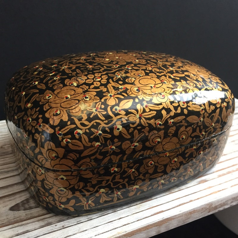 Kashmir Lacquer Box - Etsy