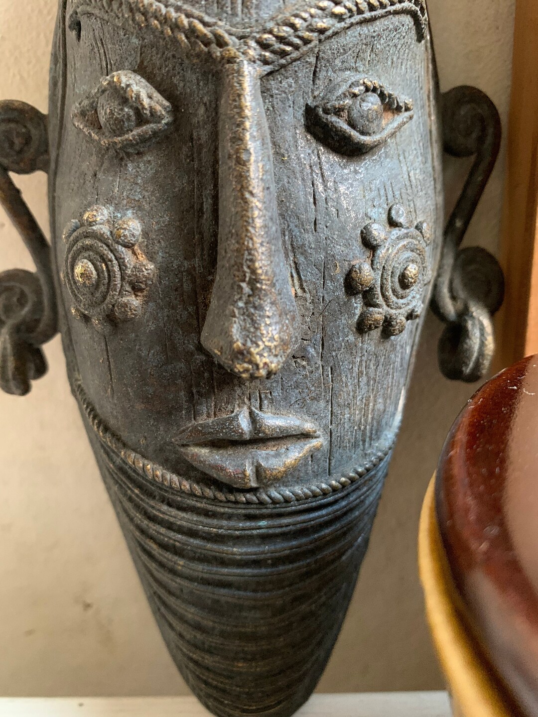 Antique TRIBAL MASK Tribal Dhokra Mask Art Collectible Wall - Etsy