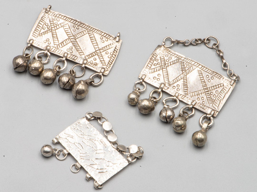 Set of 3 Old Talismanic Amulets From Egyptian Zar Ritual Genuine Ethnic ...