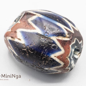 Cameroon Chevron Bead - Antique 7 Layers Rosetta Bead Collected in ...