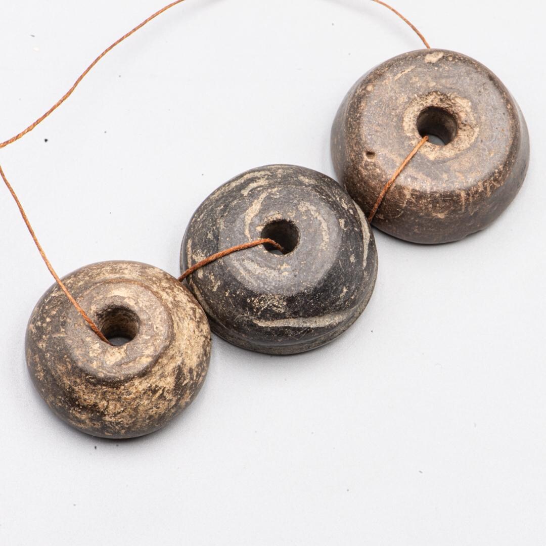 Set of 3 Pre-columbian Ancient Textile Spindle Whorls From South ...