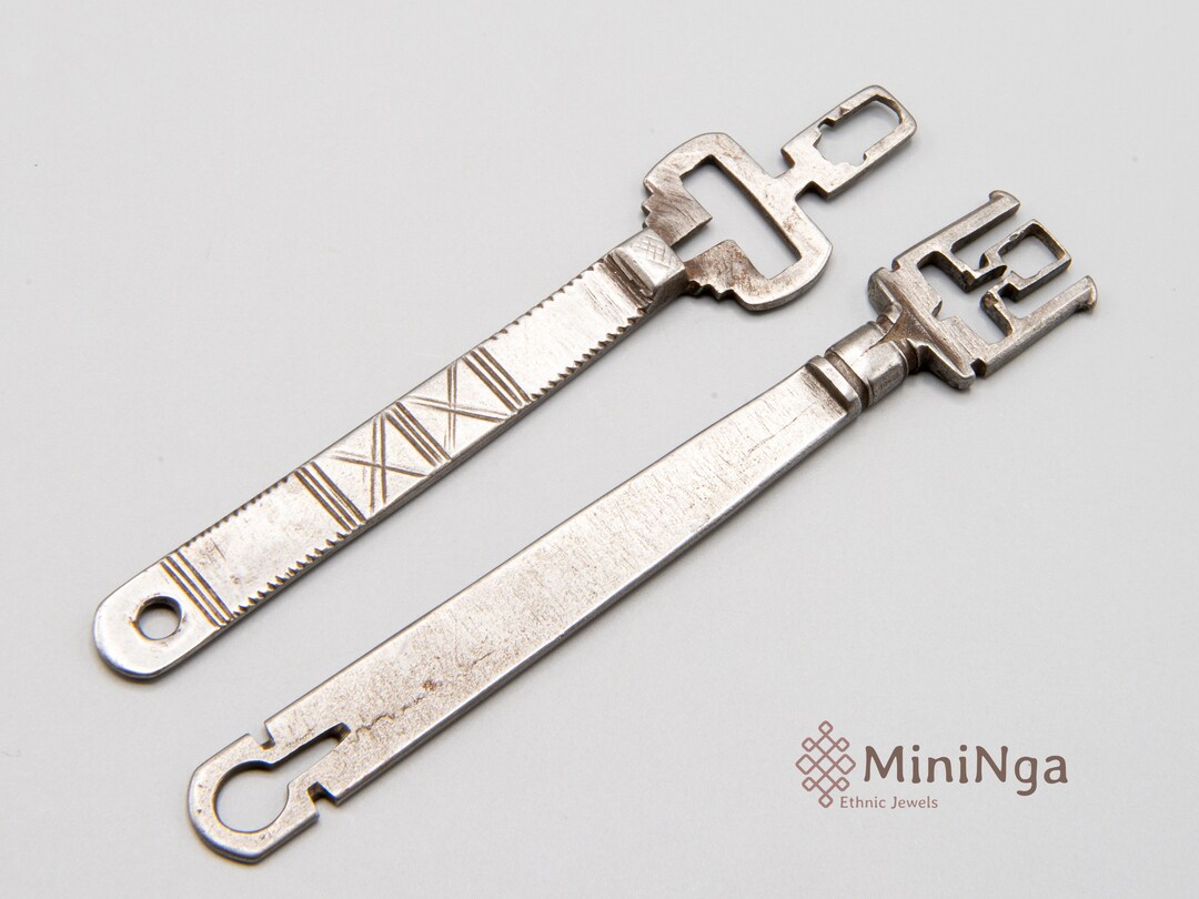 2 Old Tuareg Keys, Handcrafted of Iron With Smooth Patina - Etsy