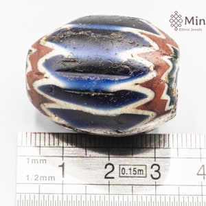 Cameroon Chevron Bead - Antique 7 Layers Rosetta Bead Collected in ...