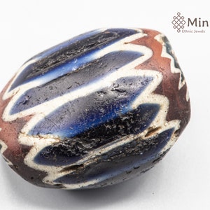 Cameroon Chevron Bead - Antique 7 Layers Rosetta Bead Collected in ...
