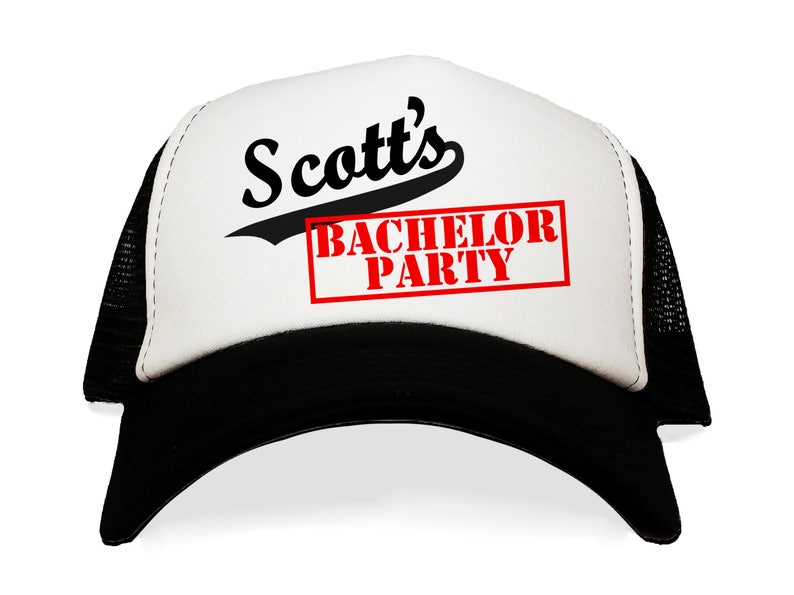 Bachelor Party Hat Set. Wedding Party Caps. Custom Bachelor Hats. the ...