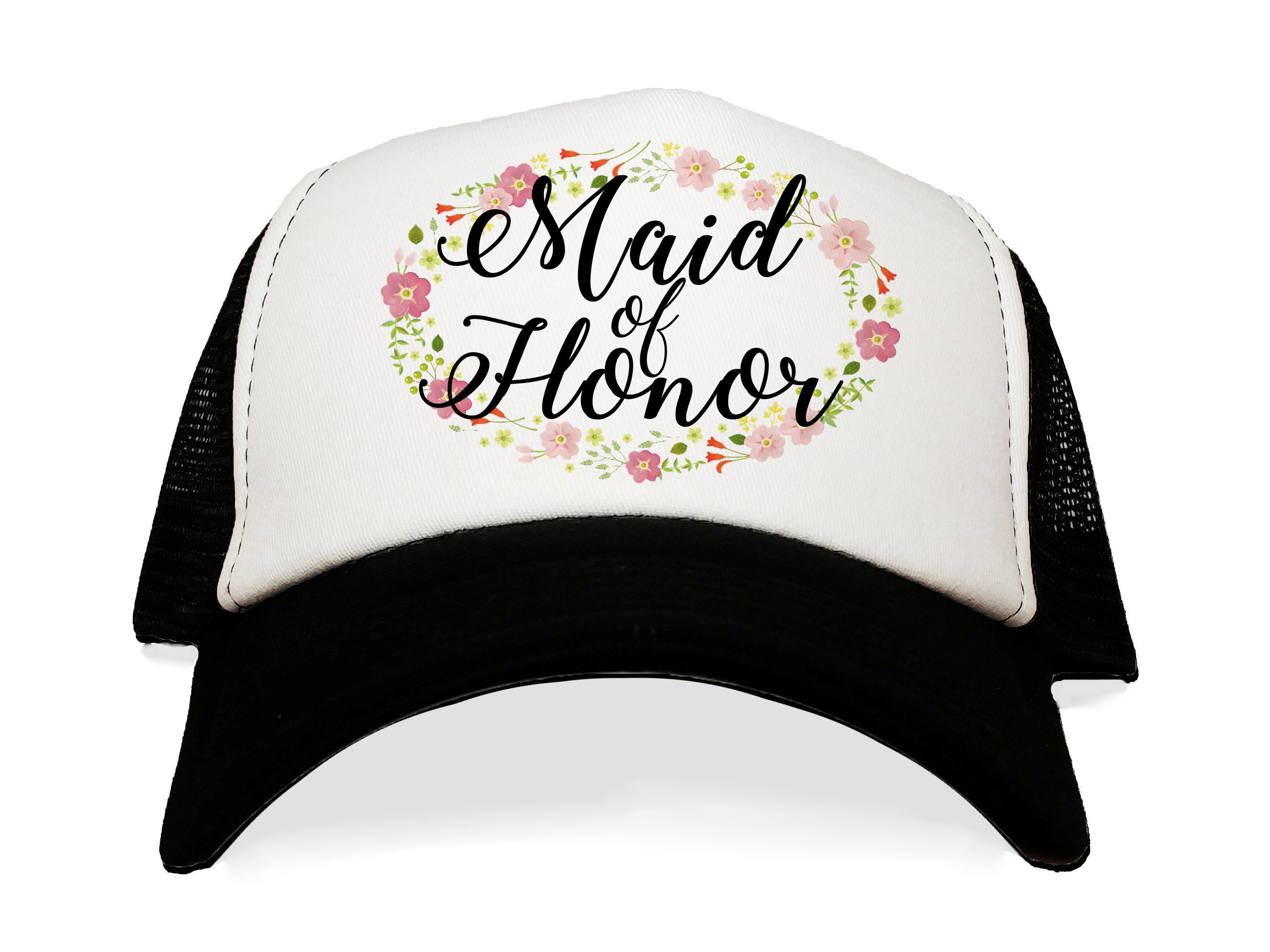 Matron of Honor Hat. Floral Wreath Wedding Party Hat Set. Hat. Baseball ...