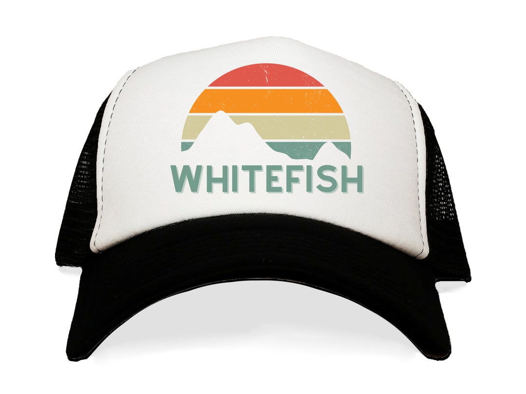 Whitefish Mountain Hat. Montana Baseball Cap. Big Sky Skiing Skiier ...