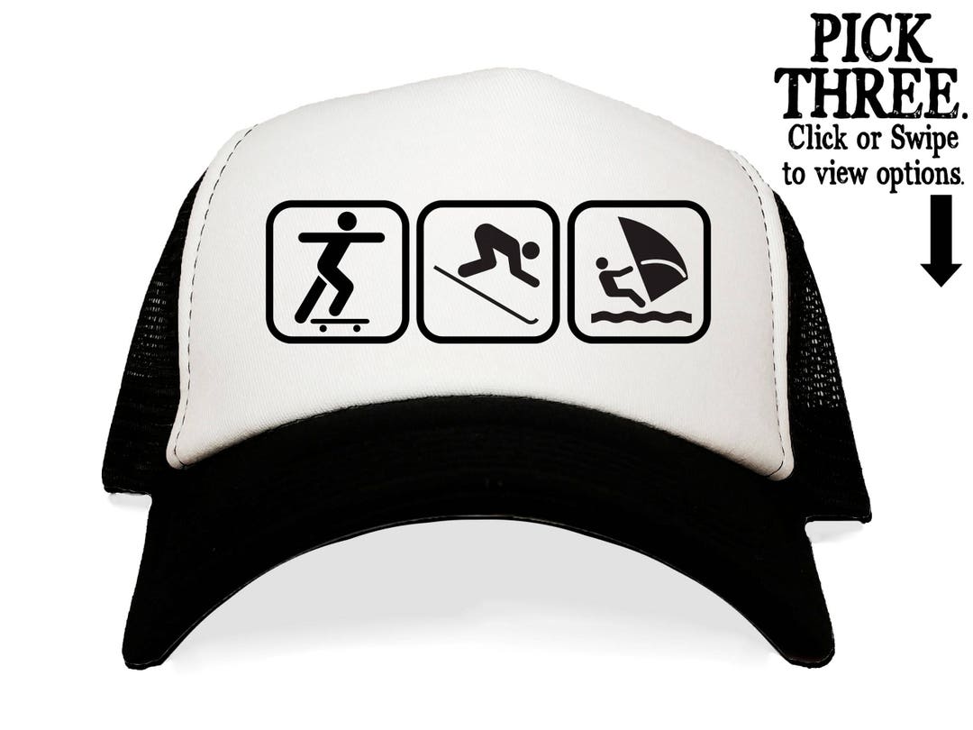 Skater. Ski Lover. Wind Surfer. Hat. PICK THREE. Choose Your Hobbies ...