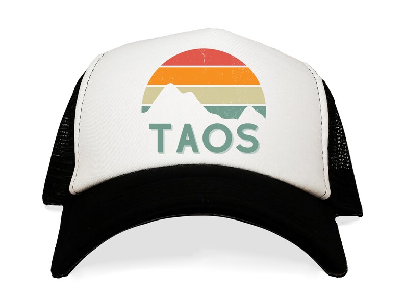 Taos Mountain Hat. New Mexico Baseball Cap. Rio Grande Gorge. Skiier ...