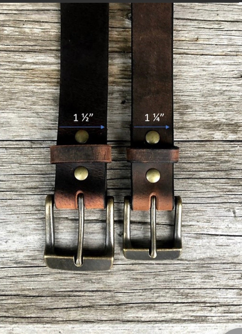 1.5" Handmade Crazy Horse Brown Water Buffalo Leather Belt - Etsy Canada