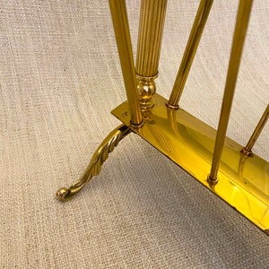 Vintage Newspaper Stand, Newspaper Table, Newspaper Rack Made of Brass ...